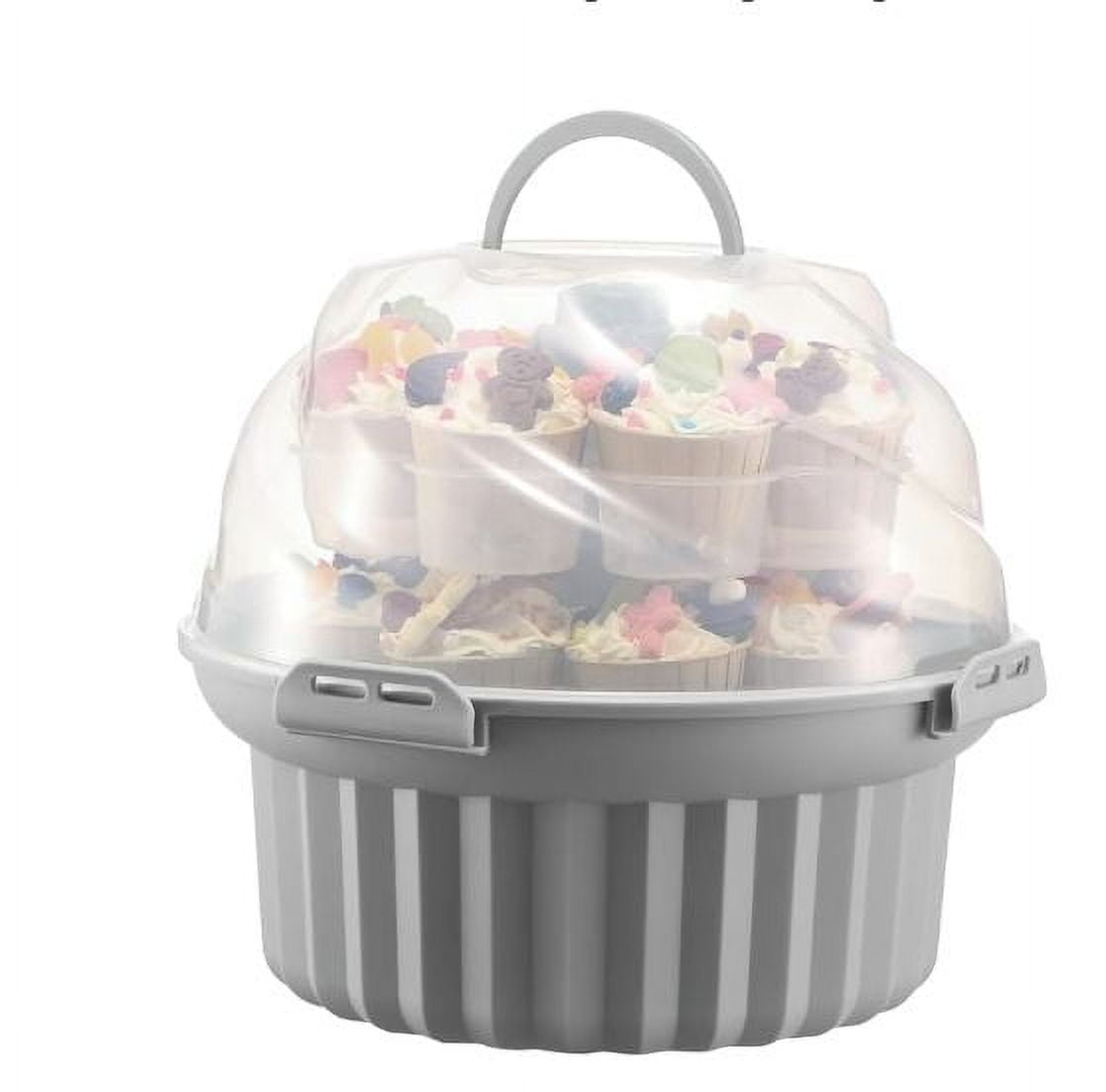 Cupcake Carrier，Portable Cupcake Carrier Cupcake Holder for 24 Cupcakes ...