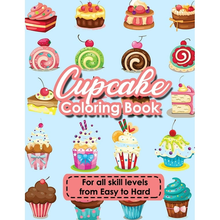 hard cupcake coloring pages
