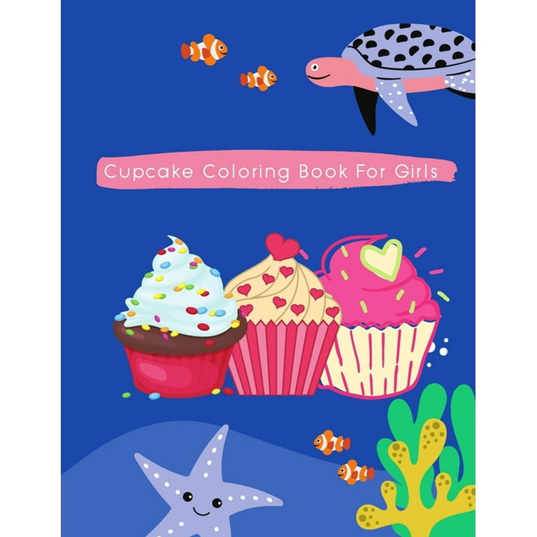 cupcake coloring book pages