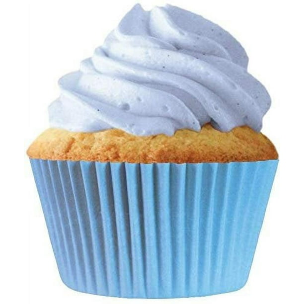 Cupcake Creations 2" Baking Cups Light Blue 32 Pack No Muffin Pan ...