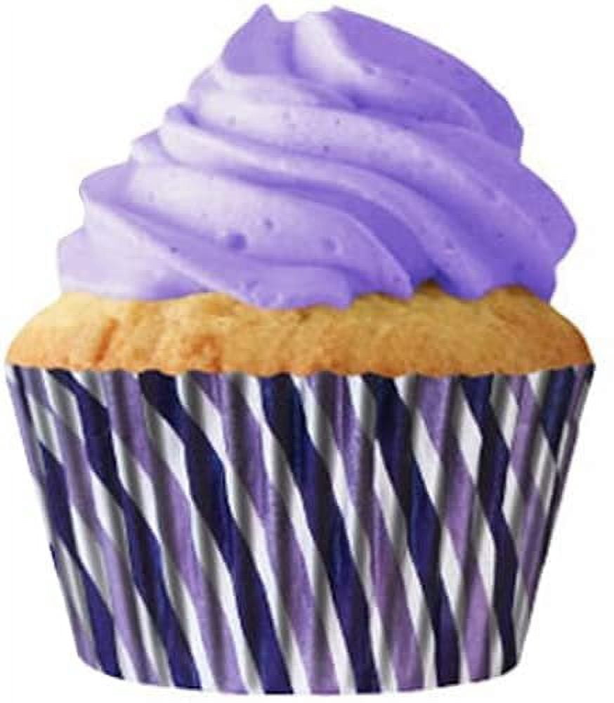 Cupcake Creations 32 Count Cupcake Baking Papers Purple Swirl - Walmart.com