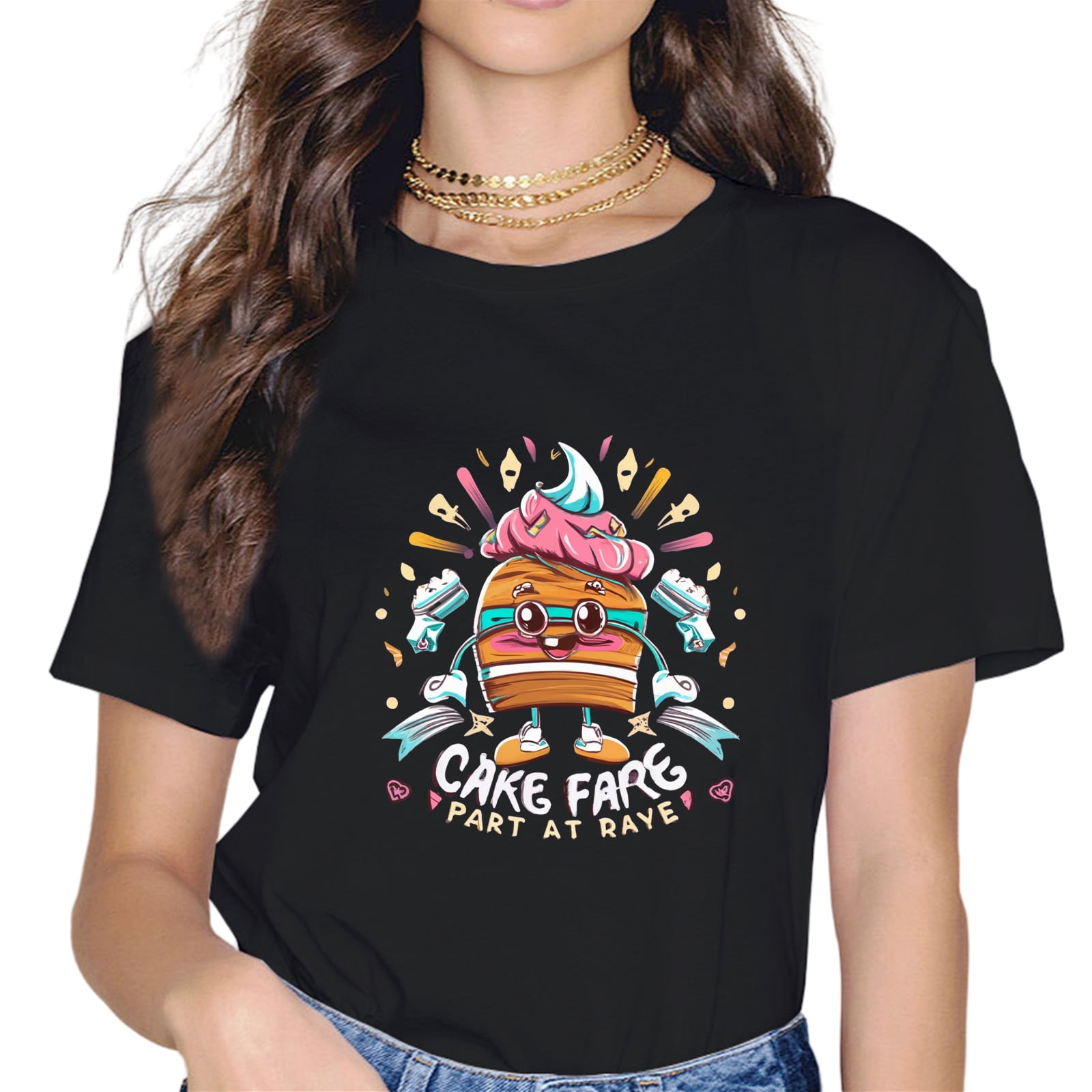 Cupcake Design for Baker and Pastry Cook Cake Dealer T-Shirt - Walmart.com