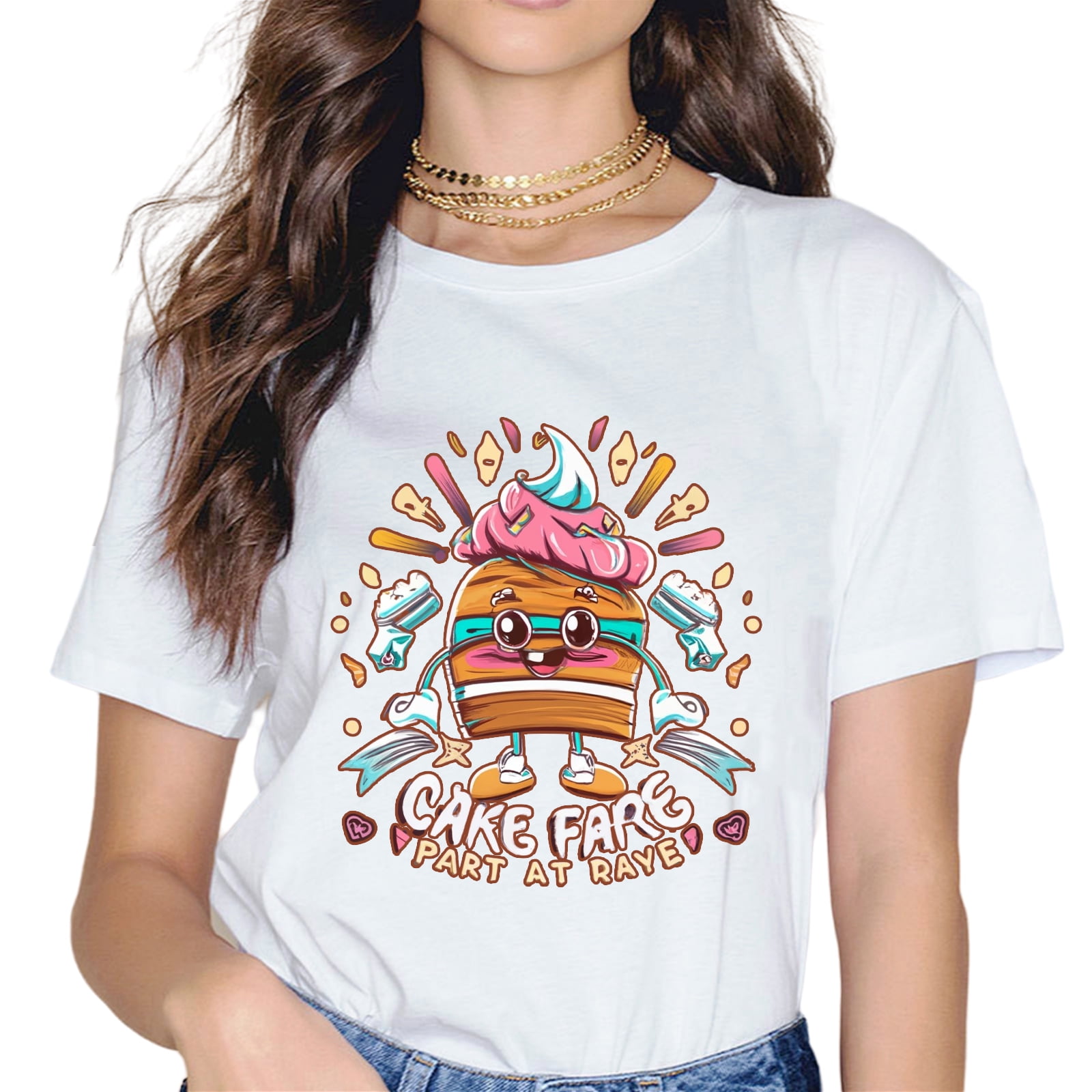 Cupcake Design for Baker and Pastry Cook Cake Dealer T-Shirt - Walmart.com