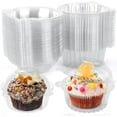 Cake Slice Container With Lids, Single Clear Cupcake Boxes Cupcake ...