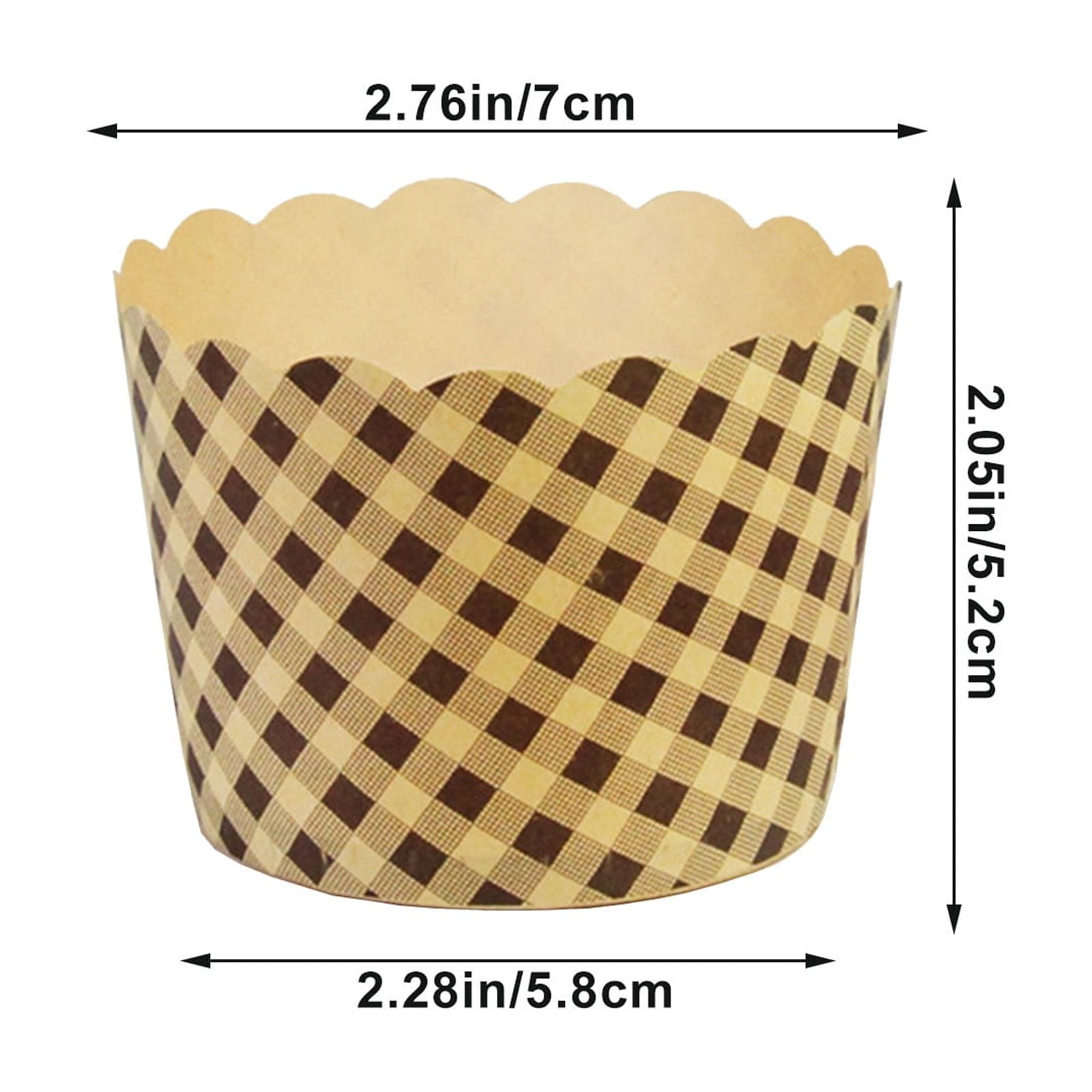 Cupcake Liners, 100PCS Baking Cups Brown Muffin Liners Cupcake Holder ...