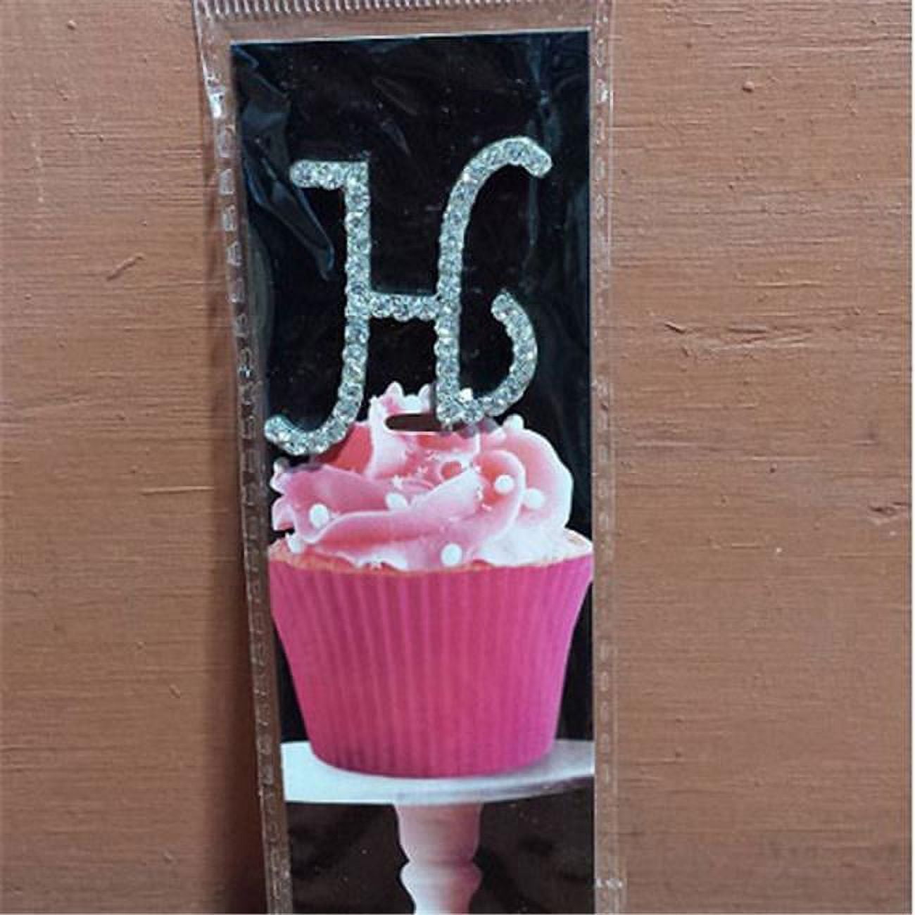Cupcake Monogram Toppers - H - Walmart.com