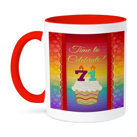 3drose, Cupcake, Number Candles, Time, Celebrate 71 Years Old ...