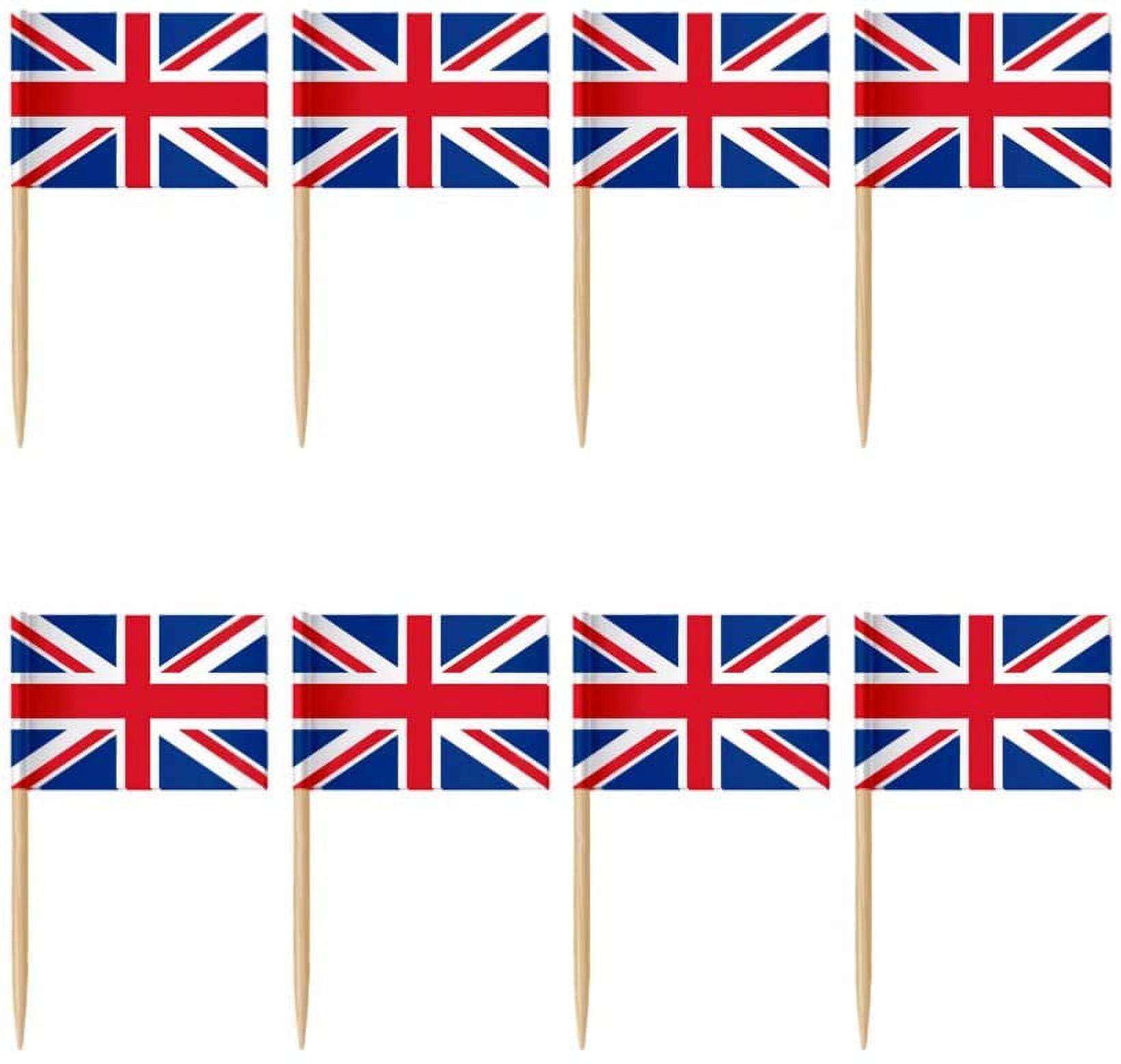 Cupcake Ornament 100PCS United Kingdom Flag Toothpicks UK Cupcake Picks ...
