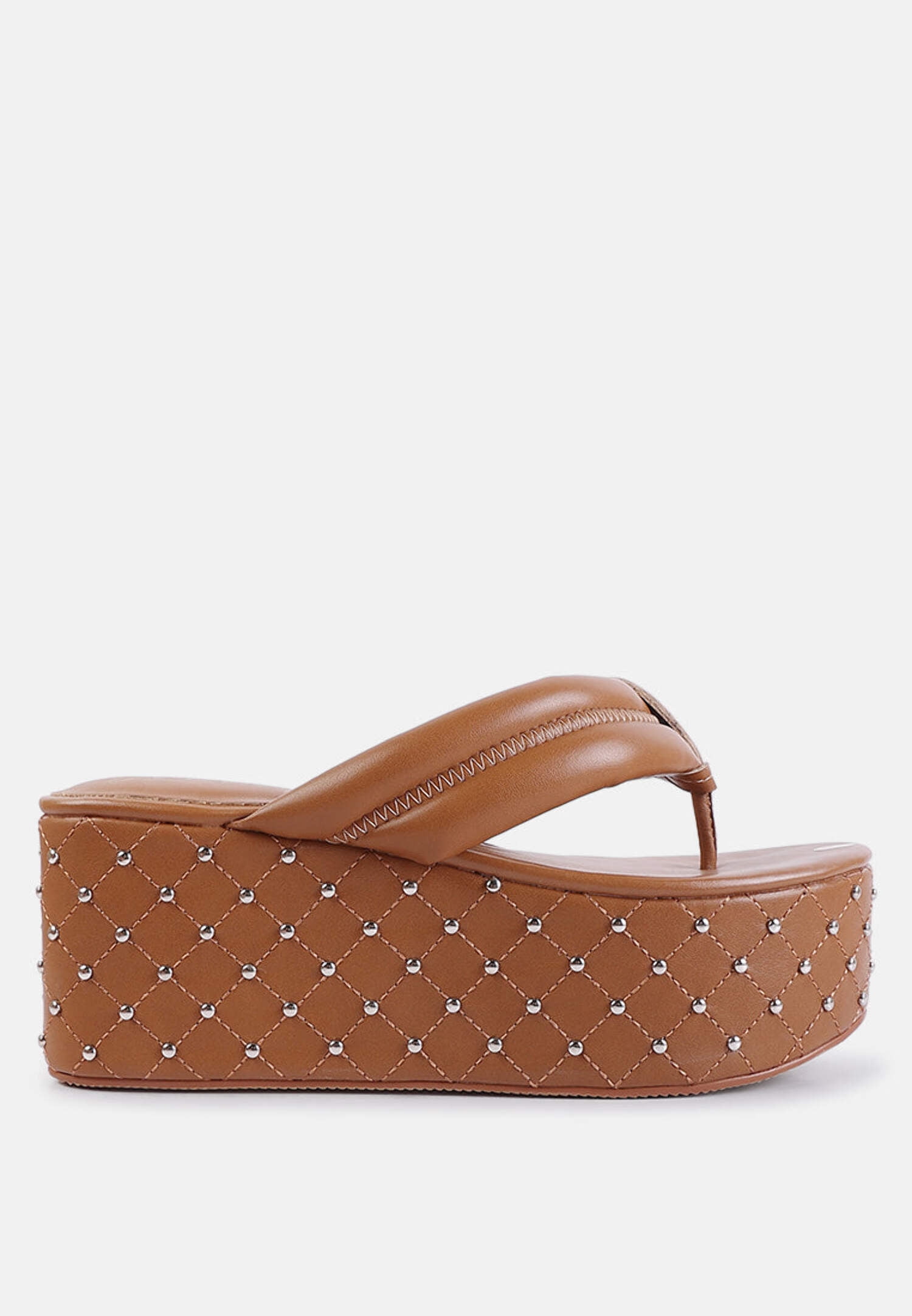 Cupcake Quilted Rhinestone Platform Quilted Sandals - Walmart.com