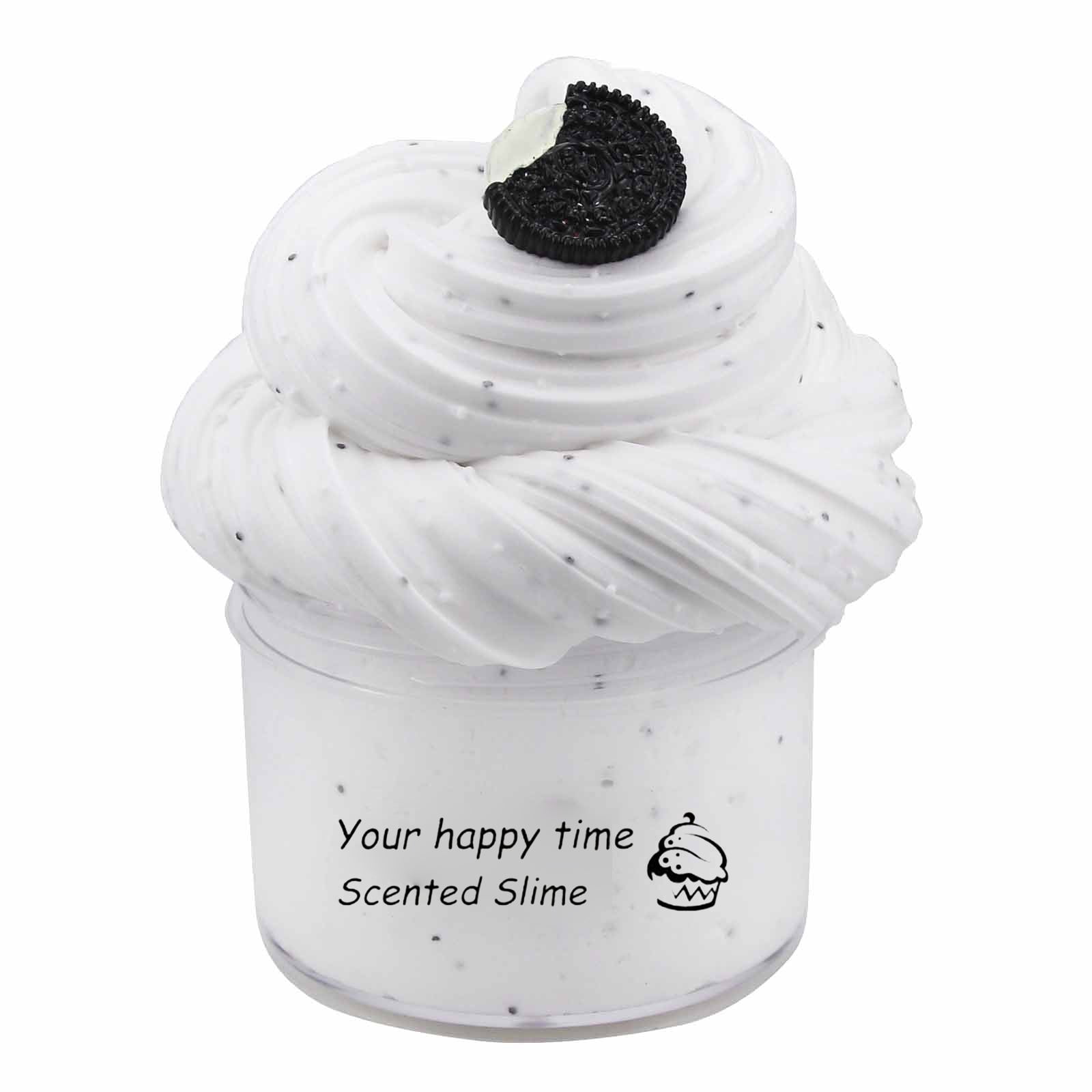 Cupcake Scented Slime Fluffy Oreo Slime Toy White Slime with Oreo ...