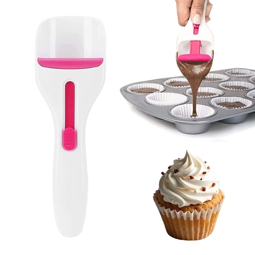 Yvagay Cupcake Batter Dispenser, Plastic Batter Scoop for Baking, One ...