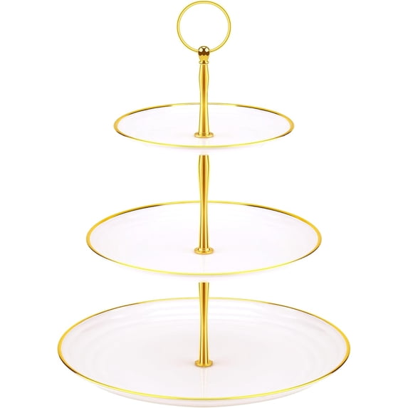 Cupcake Stand Holder - 3 Tier Cup Cake Dessert Tower, Plastic Tiered ...
