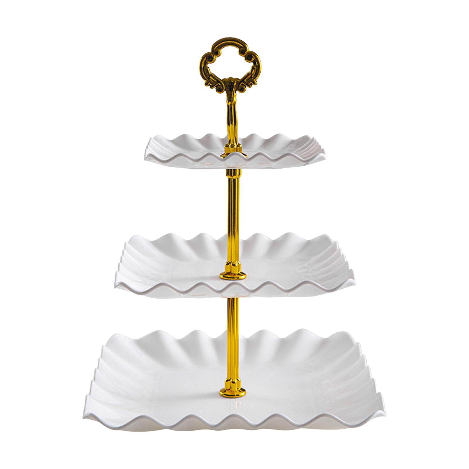Cupcake Stand Pastry Holder 3 Tier Centerpiece Display Plate Table ...