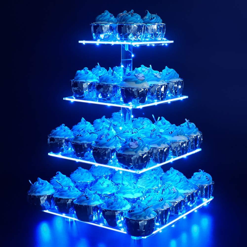 Cupcake Stand – Premium Cupcake Holder – Acrylic Cupcake Tower Display ...