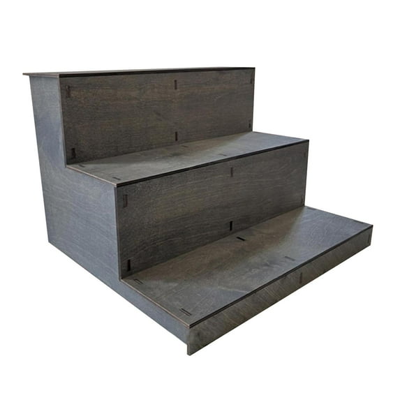 Cupcake Stand Riser Display Black Finish Stepped for Dessert Tables ...