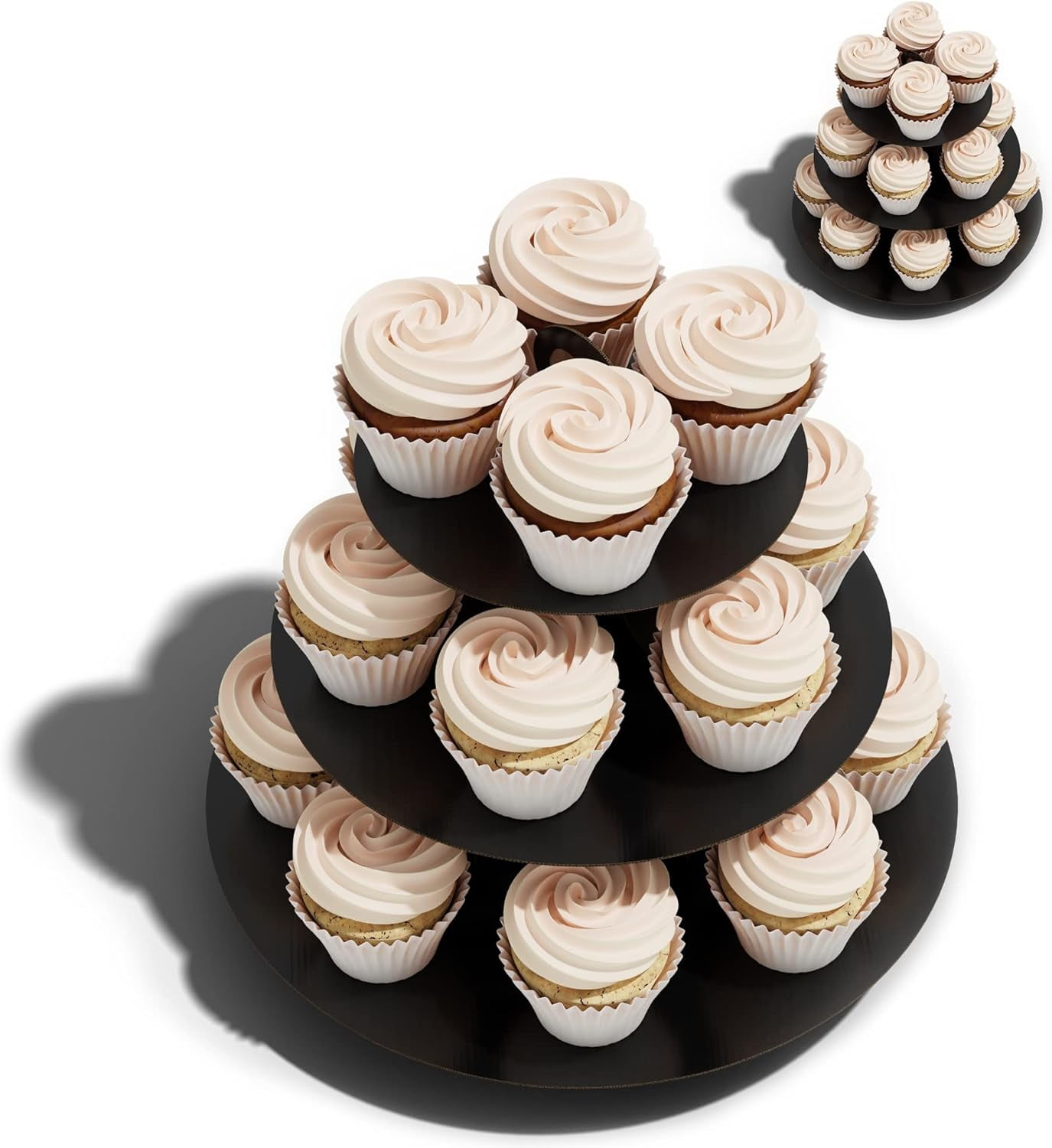 Cupcake Stand Tower Cup Cake Stand Cardboard Dessert Holder for Parties ...