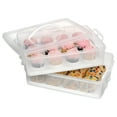 Portable Cupcake Storage Carrier, Plastic Lid, Holds 24 Cupcakes ...