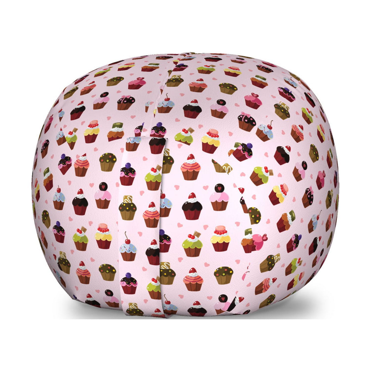 Cupcake Storage Toy Bag Chair, Colorful Yummy Cupcakes with Different ...