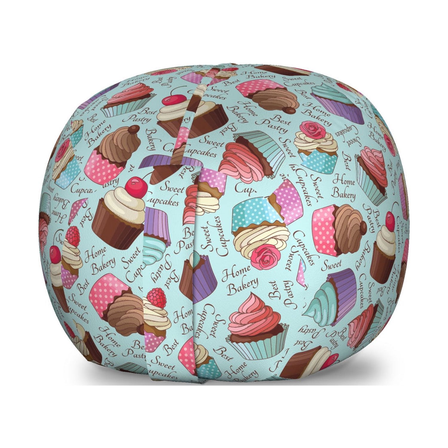 Cupcake Storage Toy Bag Chair, Home Bakery Theme Pastry Cakes ...