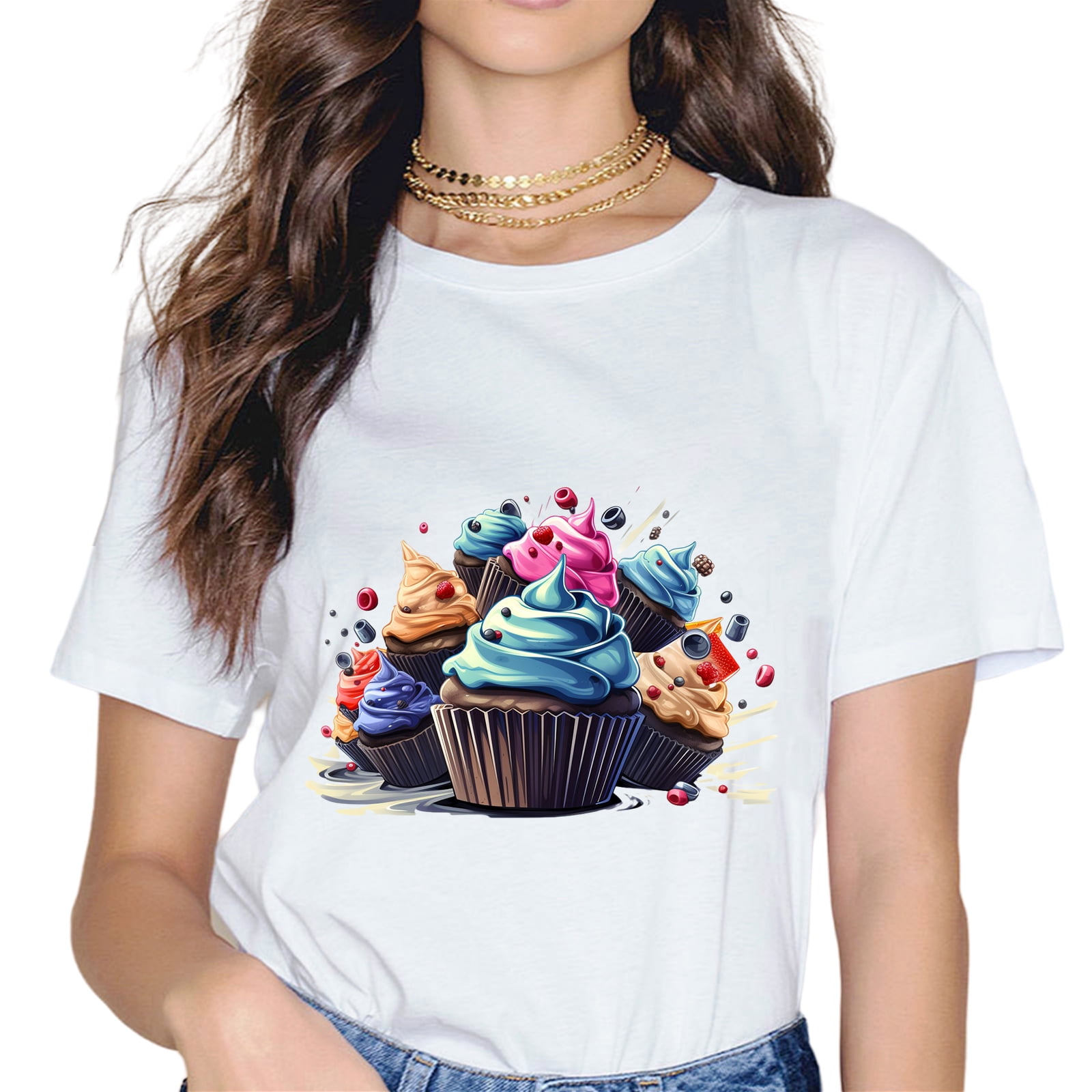 Cupcake Sweet Food - Cupcake Squad T-Shirt - Walmart.com