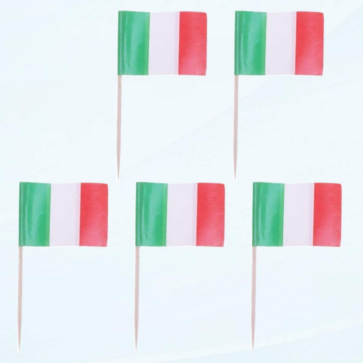 Cupcake Toppers Pack of 100 Mini Italian Flags Italian Flags Toothpicks ...