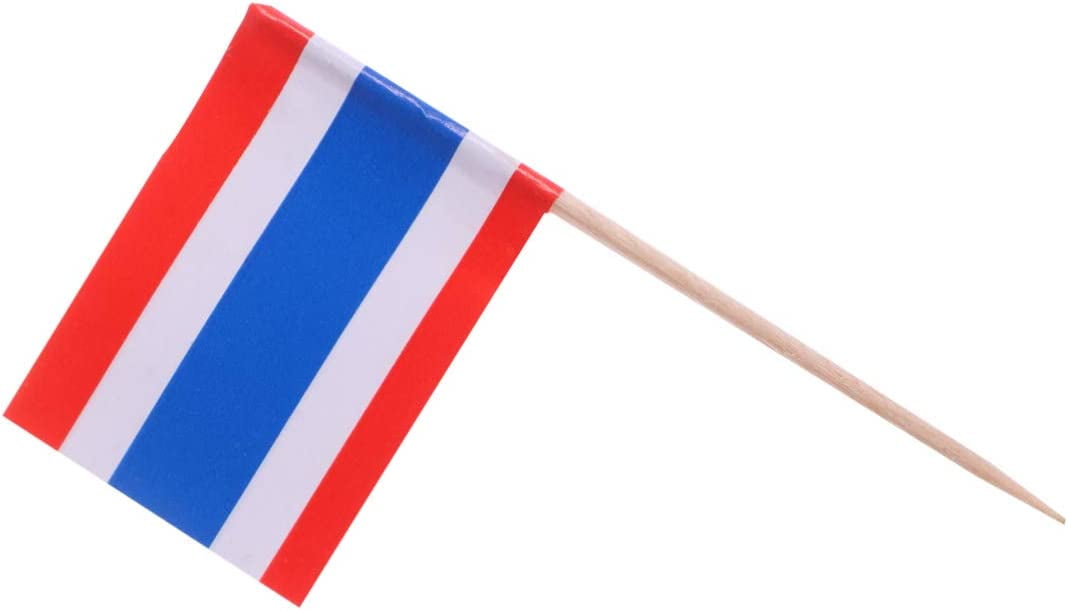 Cupcake Toppers Usa Soccer Flag 100pcs Thailand Flag Toothpick Flag ...