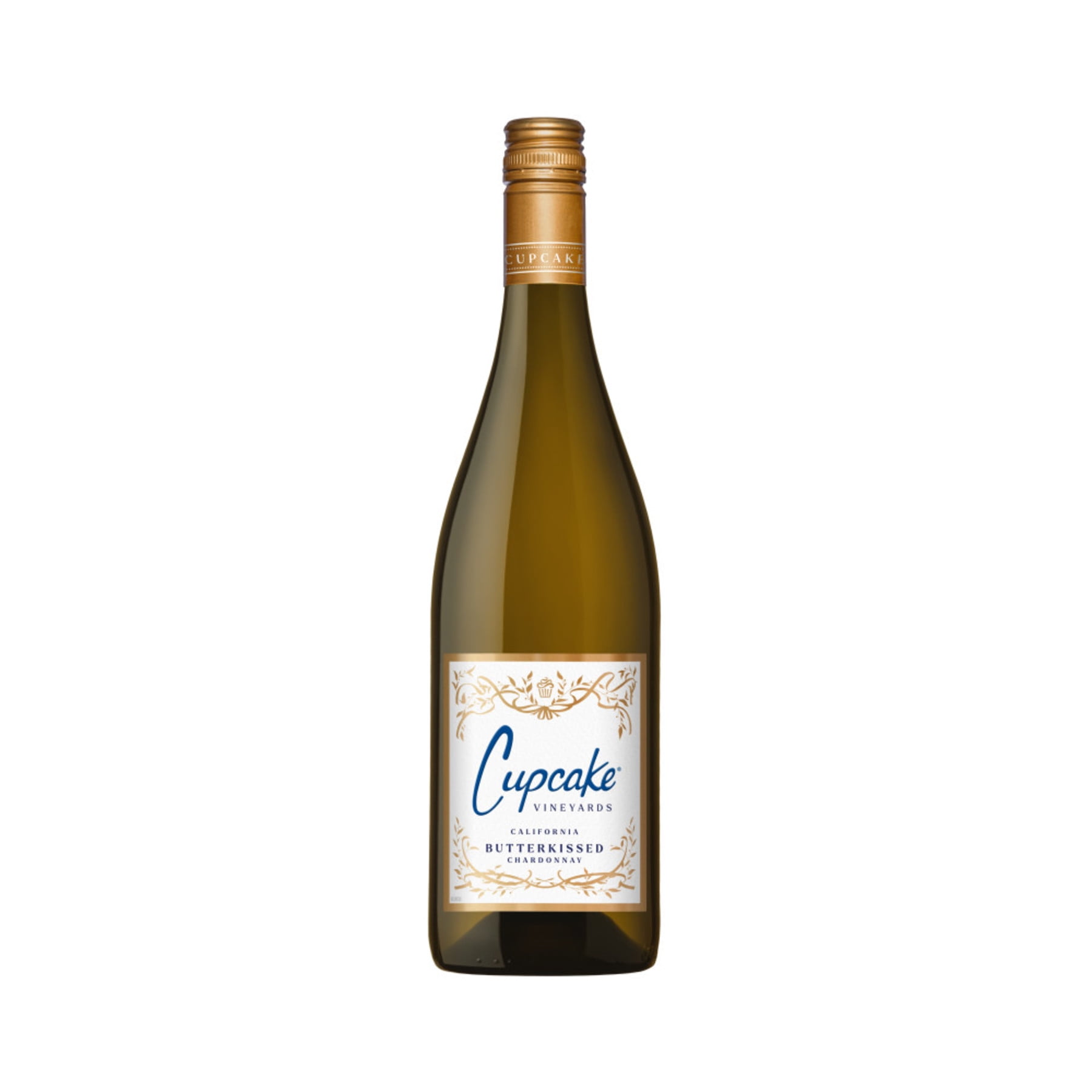 Cupcake Vineyards Butterkissed Chardonnay California White Wine, 750 ml Bottle, 14% ABV ...