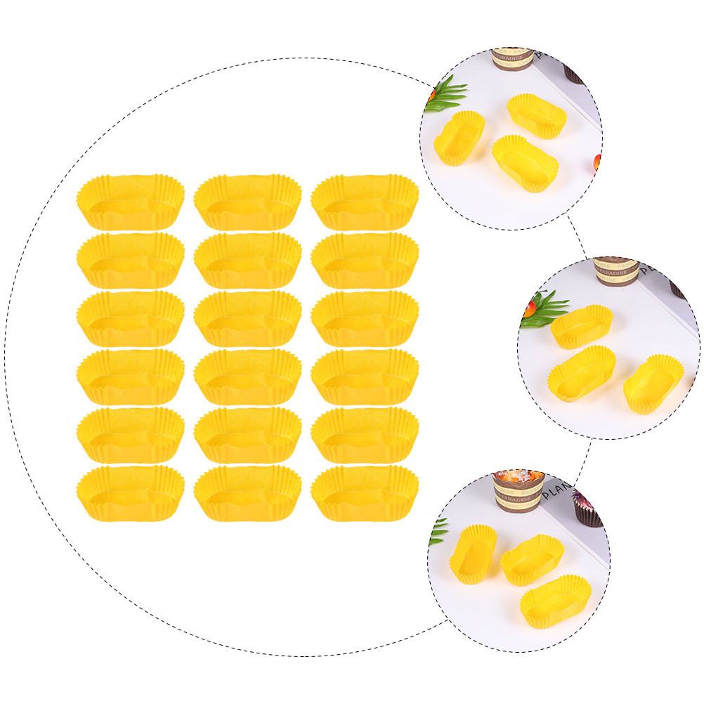 Cupcake liners paper 2000pcs Baking Cups Cake Paper Tray Rectangle ...