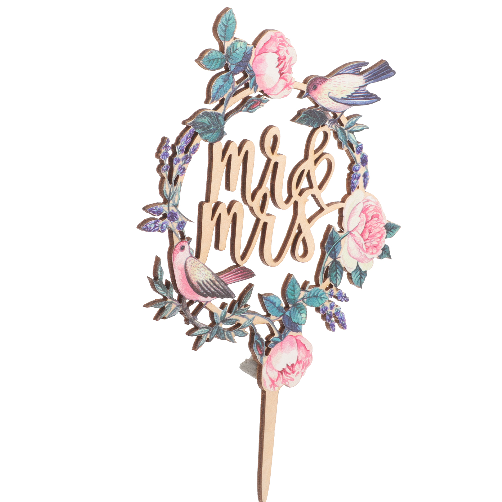 Wooden Wedding Cake Topper for Decorations and Party Supplies Multi ...