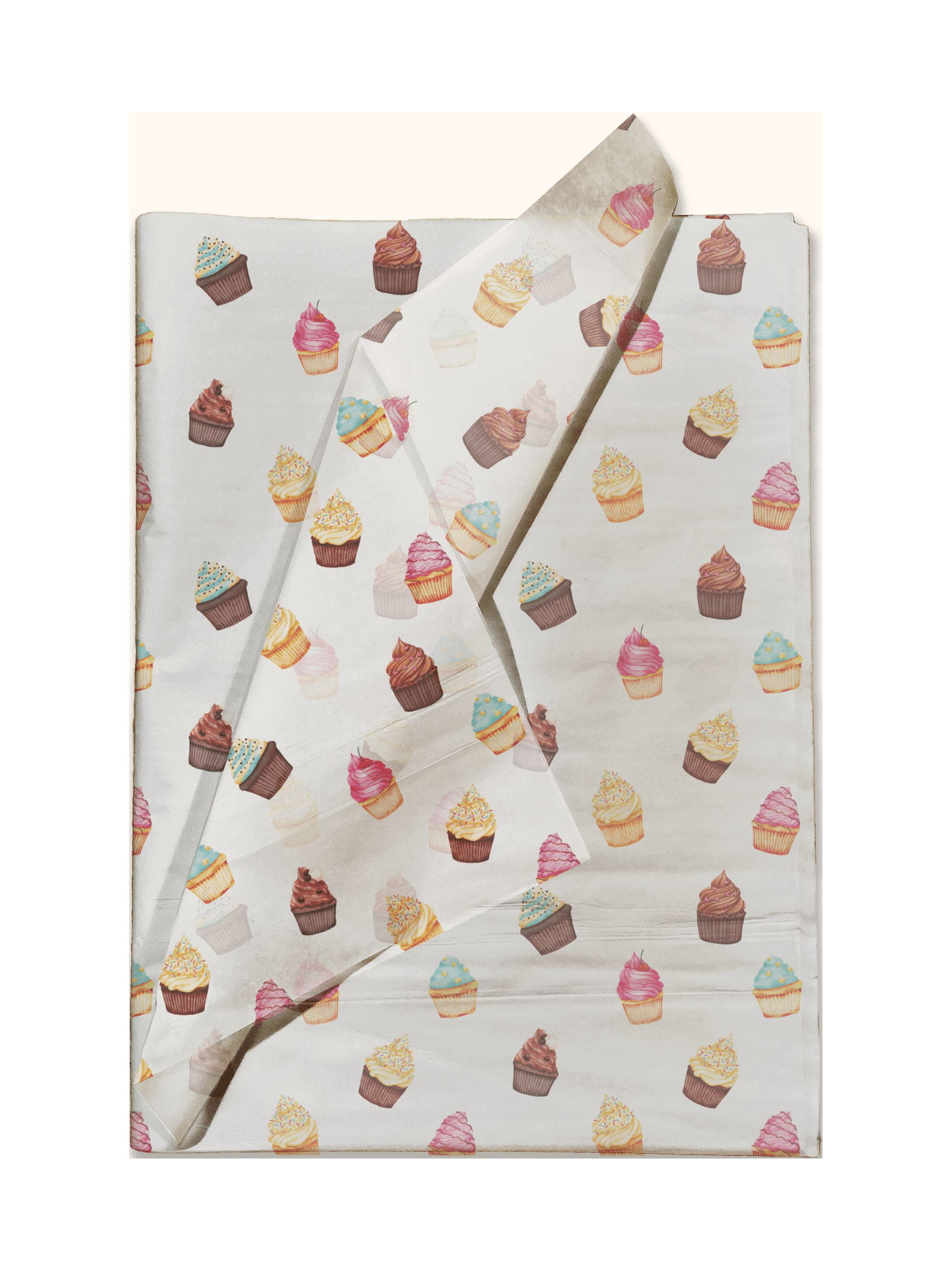Cupcakes Printed Tissue Paper - Decorative Tissue for Decoupage ...