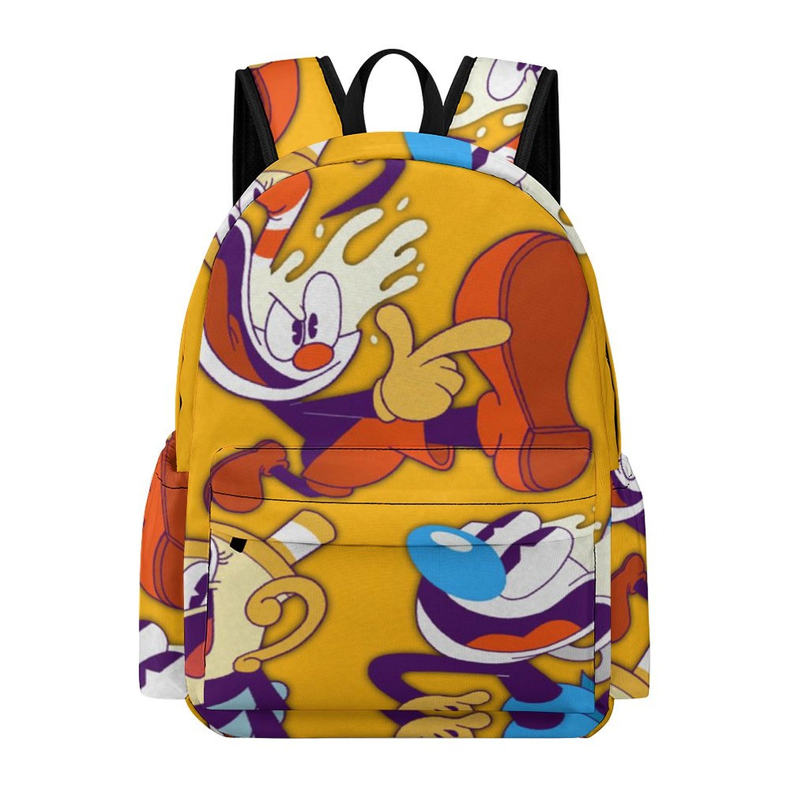 Cuphead Adjustable Laptop Backpack Daypack Satchel Bookbag Half Printed ...