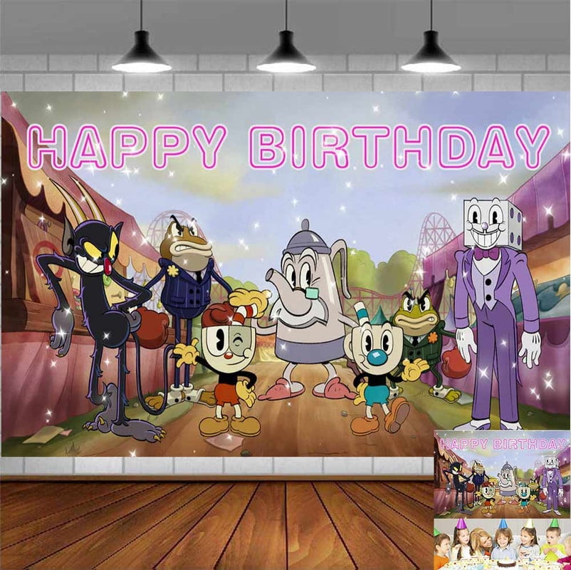 Cuphead Backdrop Banner Party Supplies Poster Movie Theme Background ...