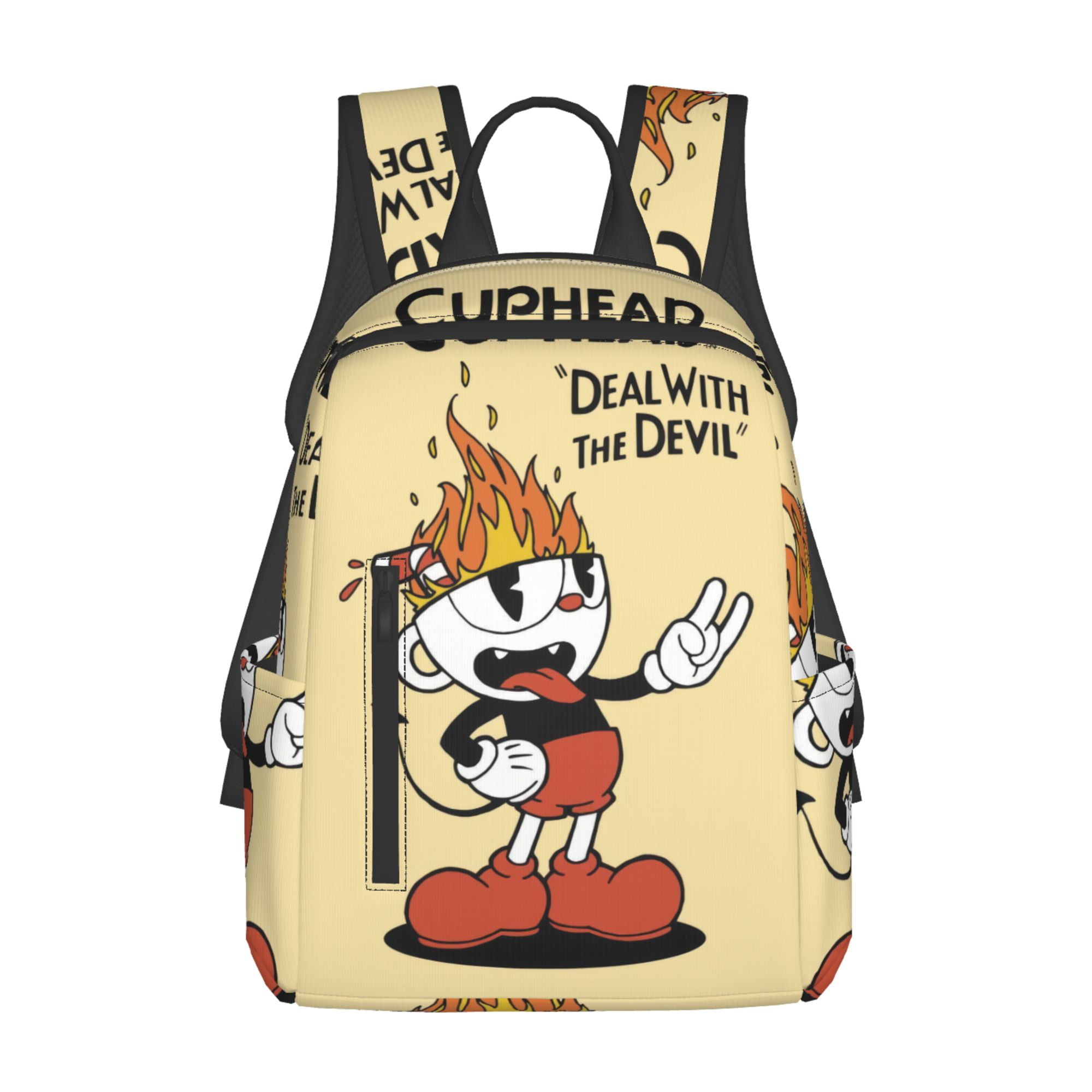 Cup-Head Backpack Lightweight Casual Backpack Travel Laptop Bookbag ...