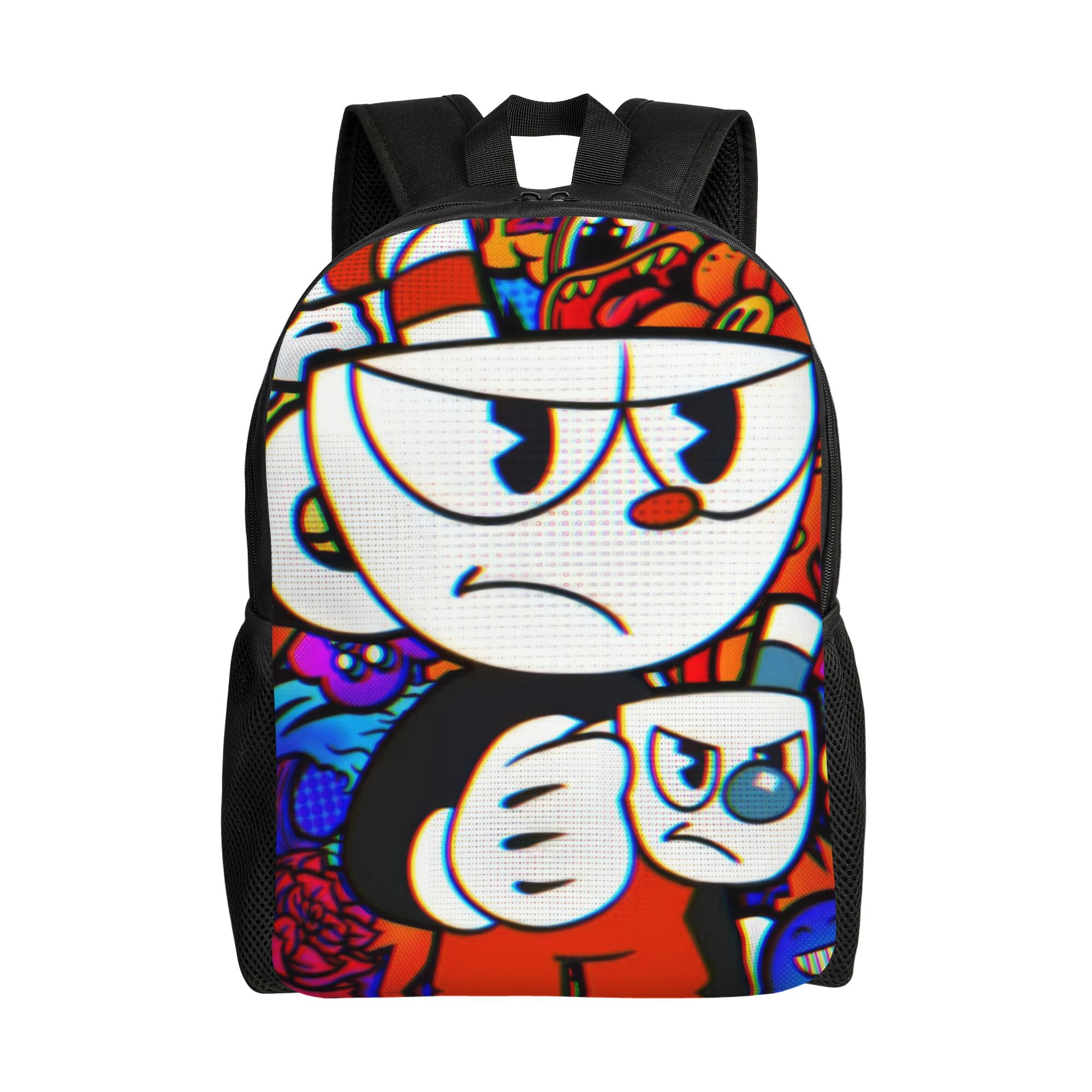 Cup-Head Backpack Lightweight Casual Backpack Travel Laptop Bookbag ...