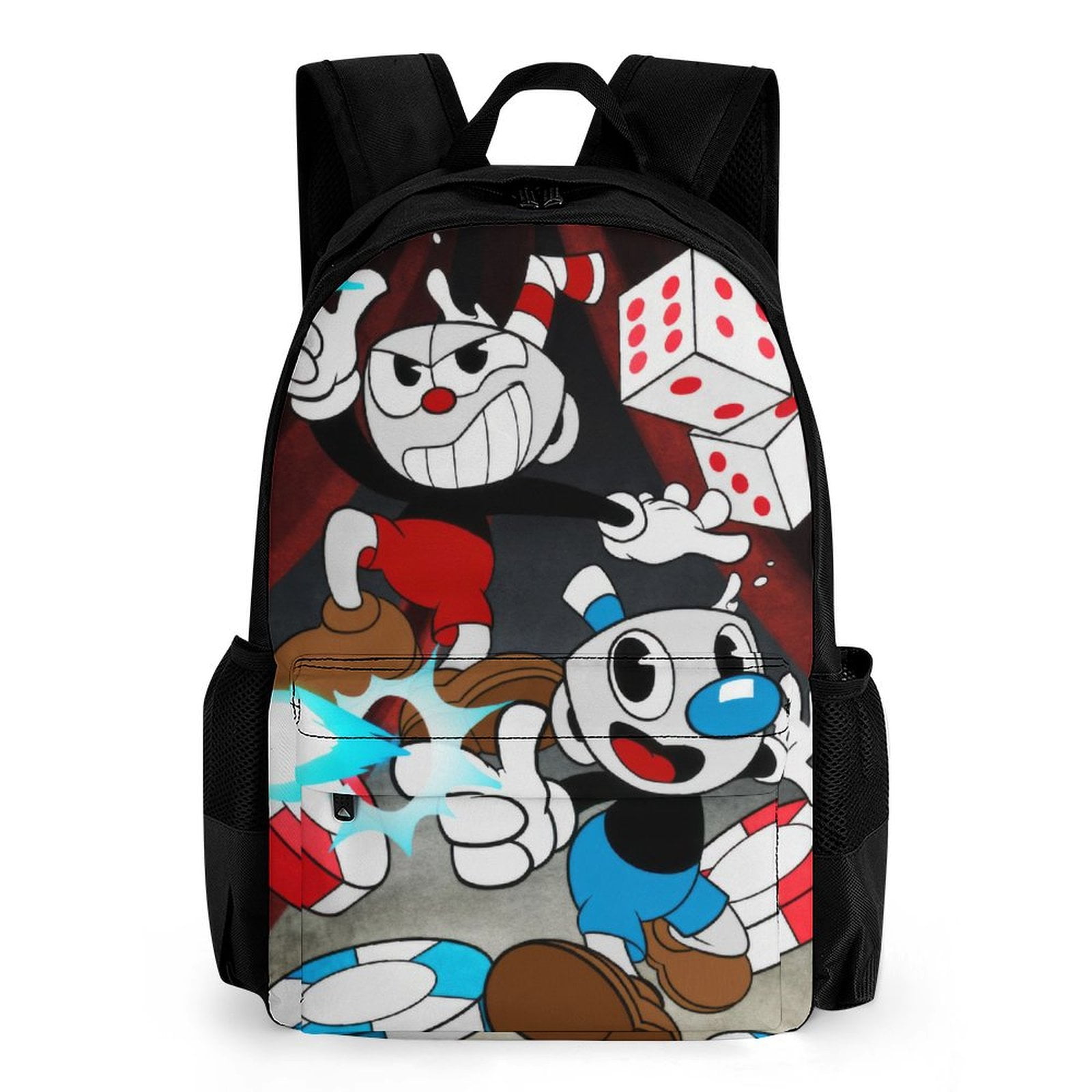 Cup-Head Backpack with Adjustable Straps, Multiple Pockets Backpack ...