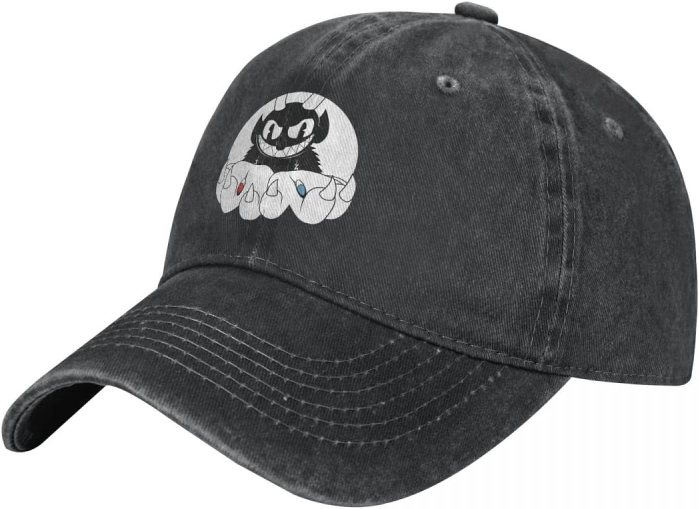 Cuphead Baseball Classic Vintage Cuphead Shadow Profile Baseball Cap ...