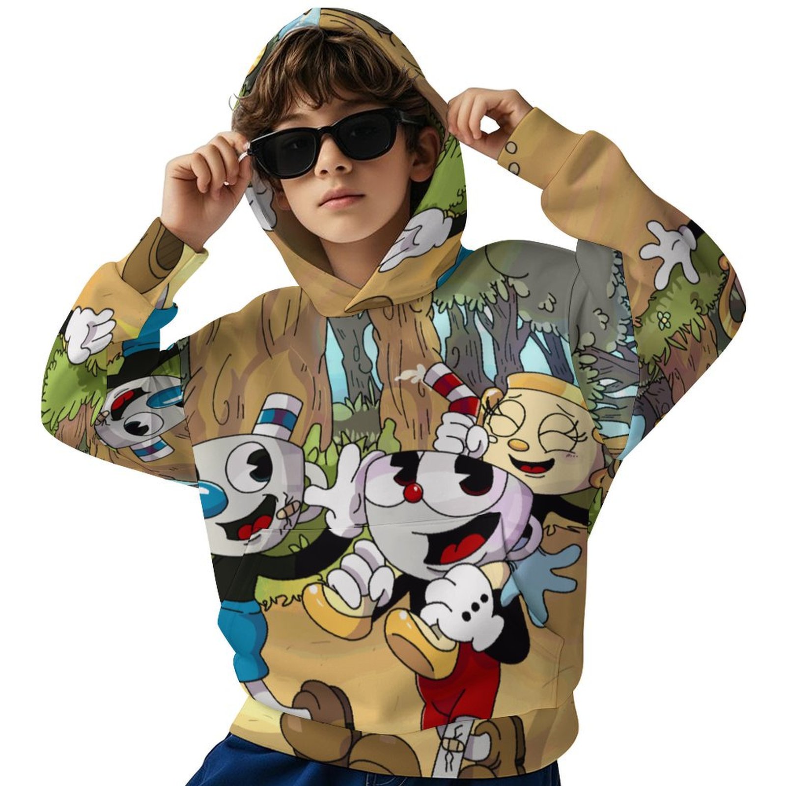 Cuphead Brother Mugman Children's Hoodies Sweatshirt Girls Hooded Boys ...