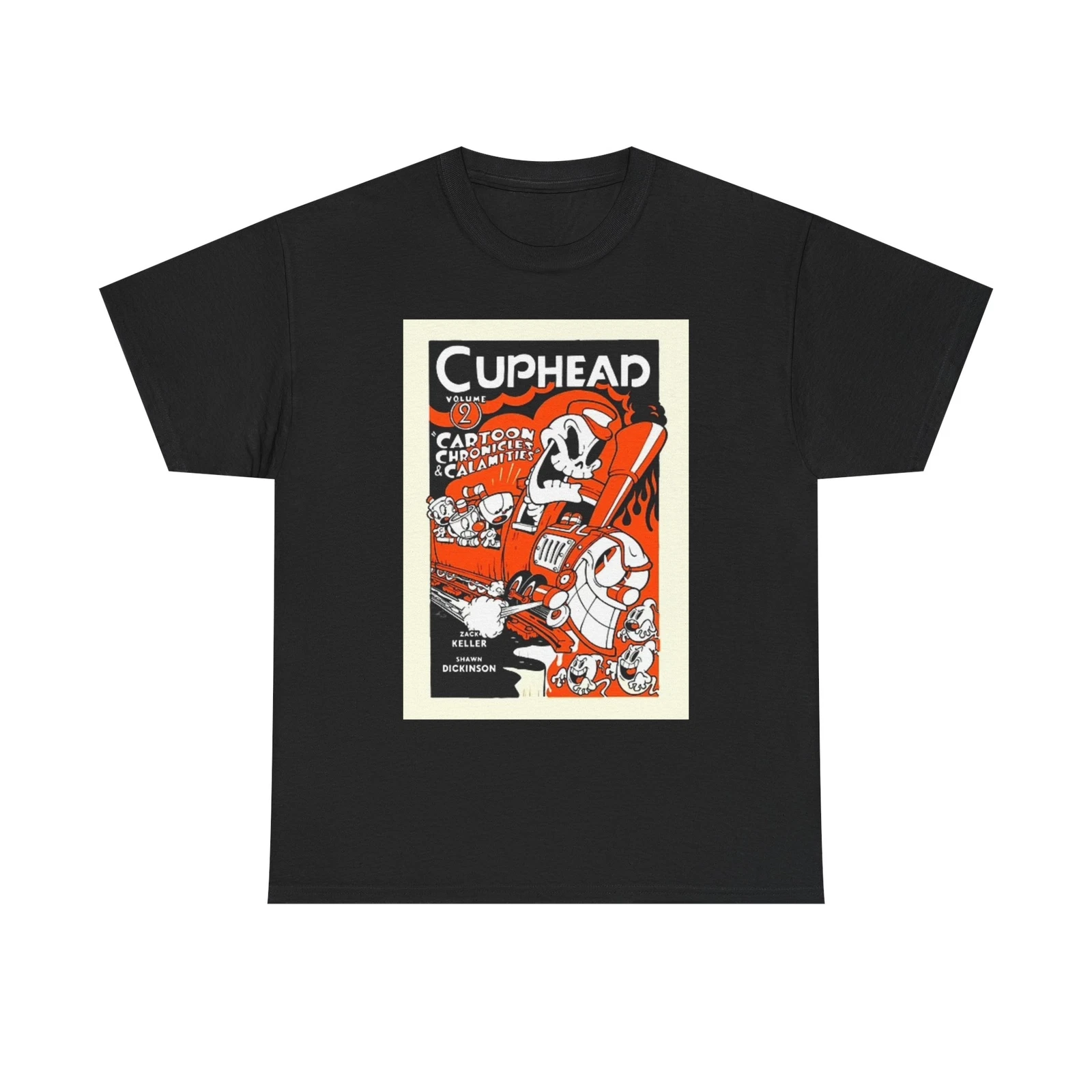 Cuphead Cartoon Graphic T Shirt Vintage Retro Unisex Heavy Cotton Tee ...