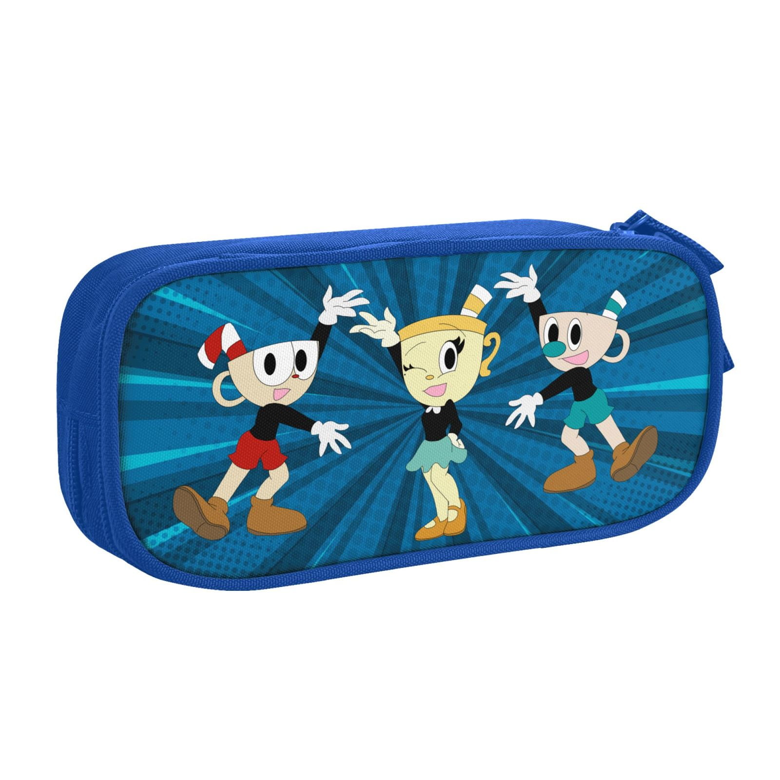 Cuphead Characters Pencilcase Large Capacity Pencase Double-layer Pen ...