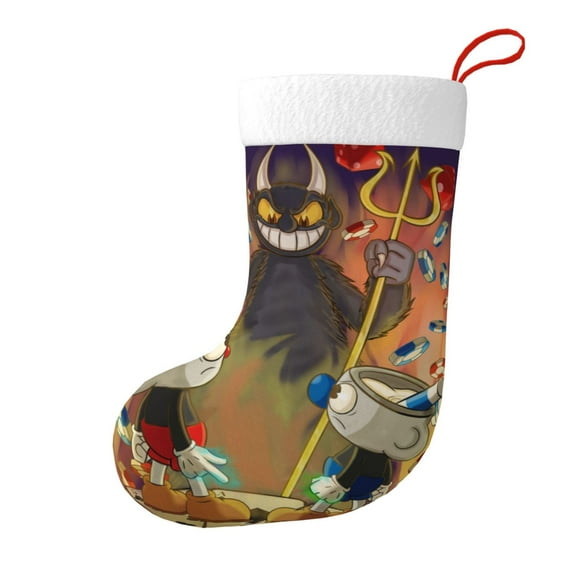 Cuphead-Devil-Mugman 18" Christmas Stockings For Boys Girls Mens Womens ...