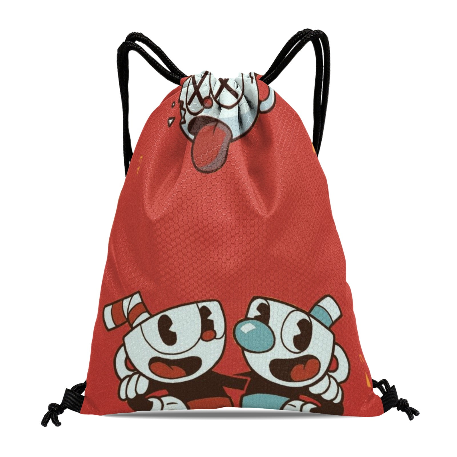 Cuphead Drawstring Gym Bag:Waterproof and perfect for hiking, yoga ...