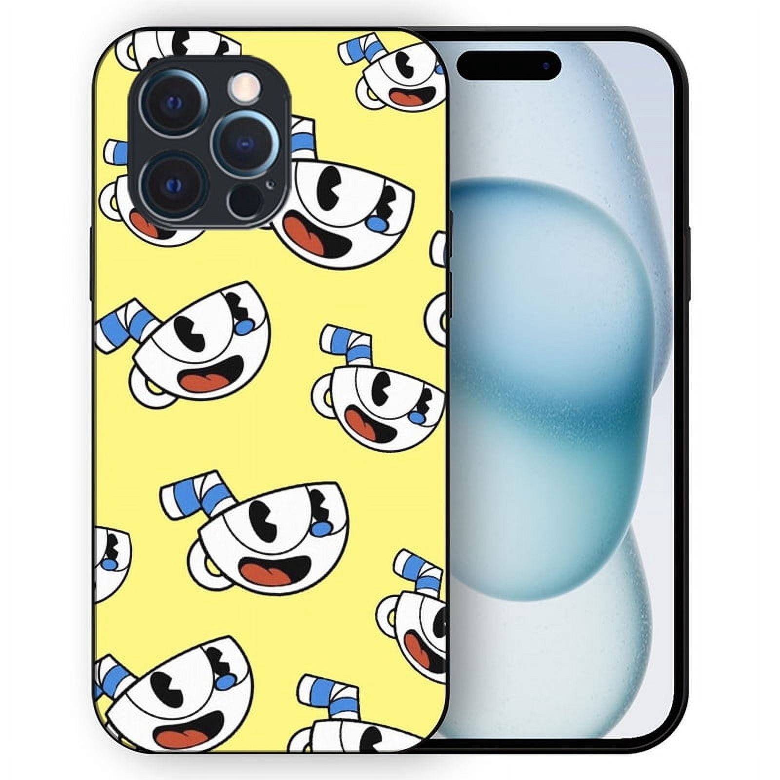 Cuphead Fan Phone Case,a print of Cuphead,made from TPU and Tempered ...