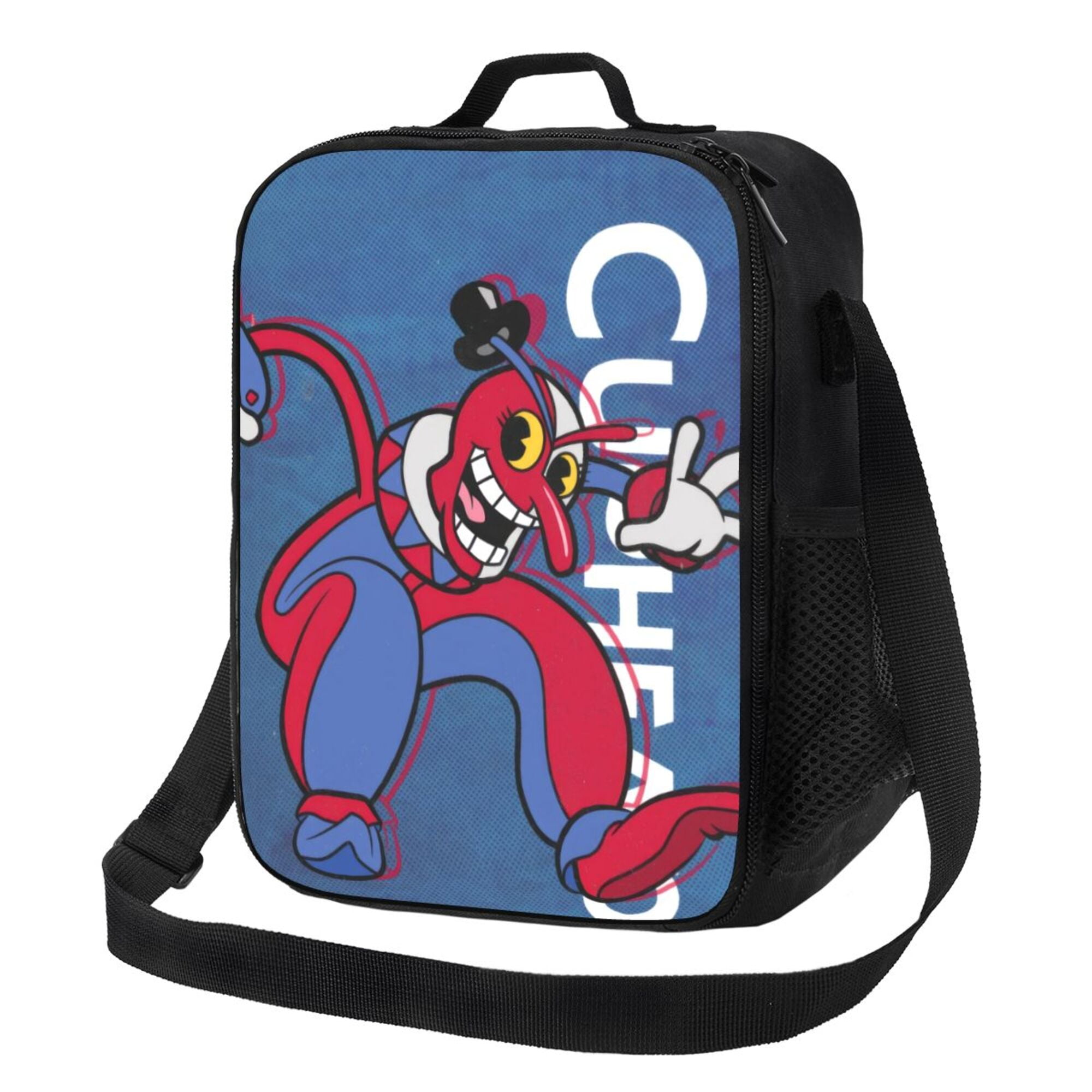 Cuphead Lunch Box Insulated Shoulder Lunch Bag Leakproof Cooler Lunch ...