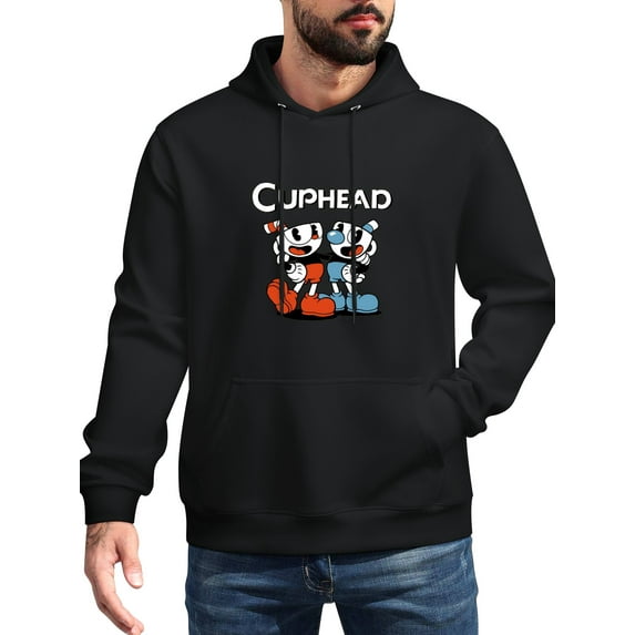 Cuphead Men's Stick Hooded Sweatshirt,Unisex Novelty Sweatshirts Cool ...