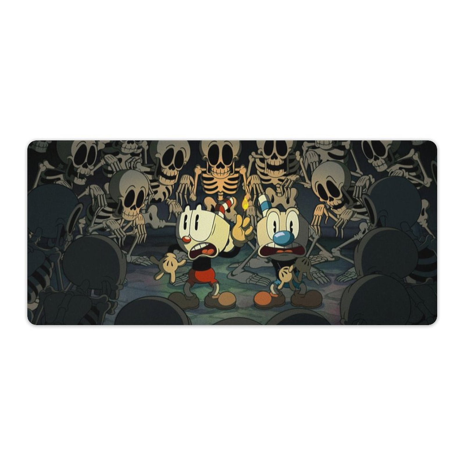 Cuphead Mouse Pad Extended Gaming No-sliped Large Desk Mat Stitched ...