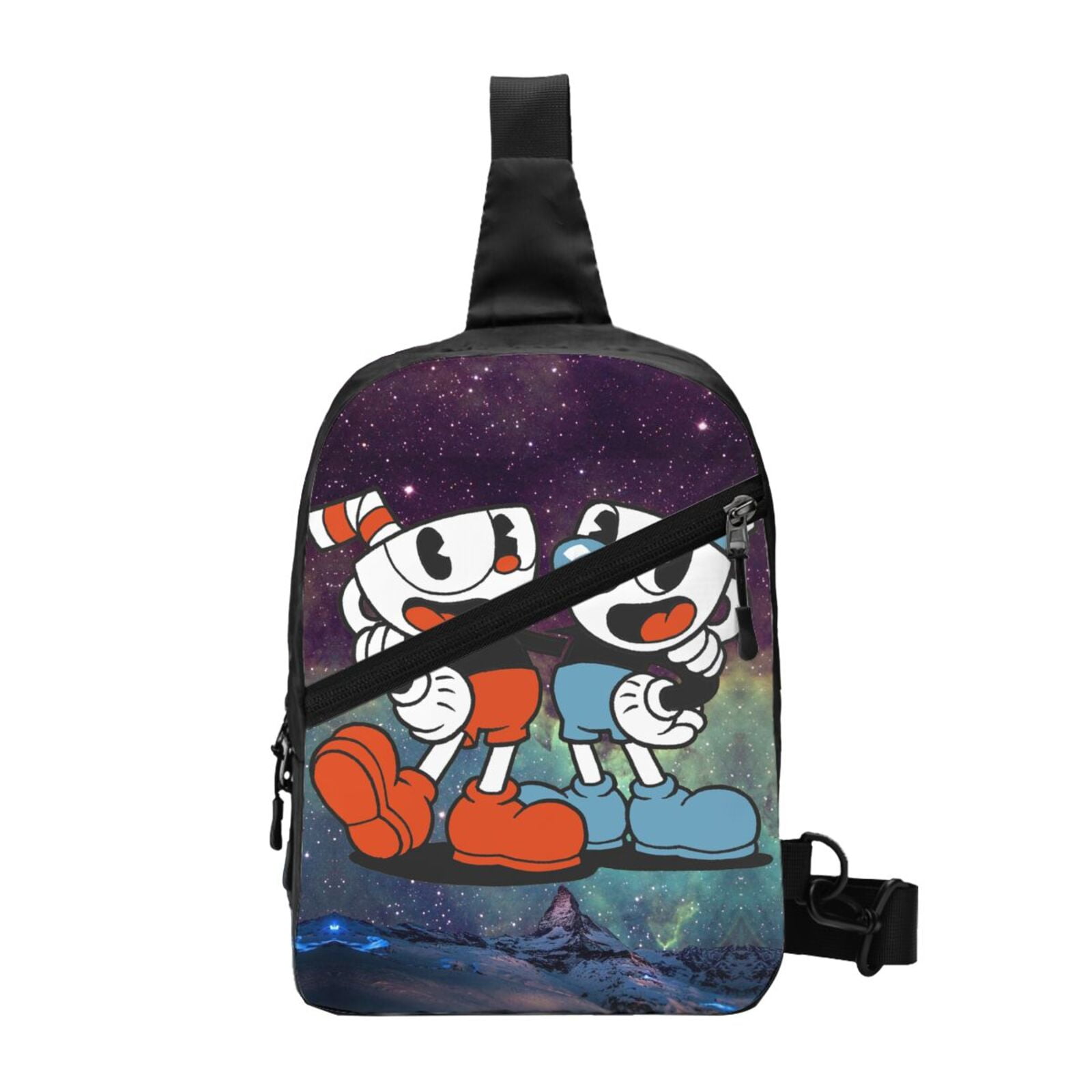 Cuphead Mugman Adjustable Sling Bag Fashion Sling Backpack Crossbody ...