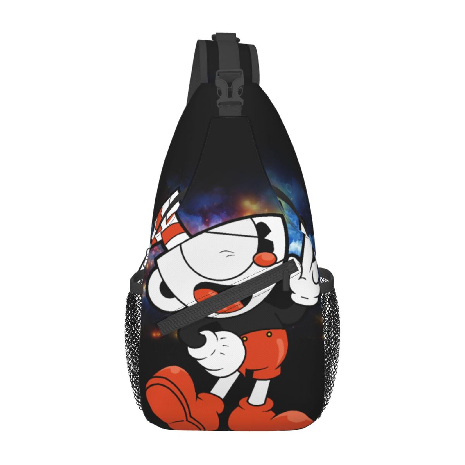 Cuphead Mugman Adjustable Sling Bag Fashion Sling Backpack Crossbody ...