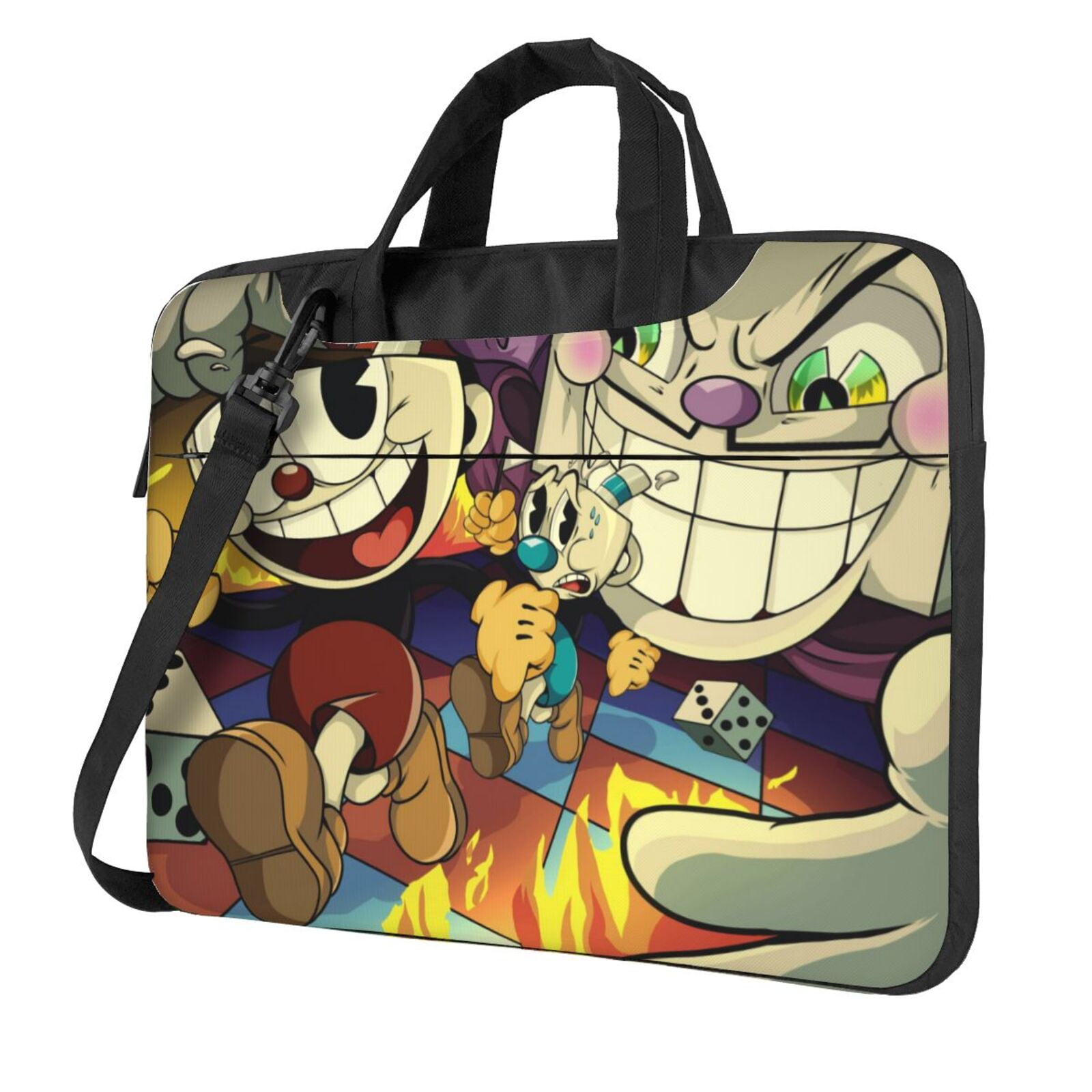 Cuphead Mugman Adventure Laptop Bag Shoulder Portable Laptop Case ...