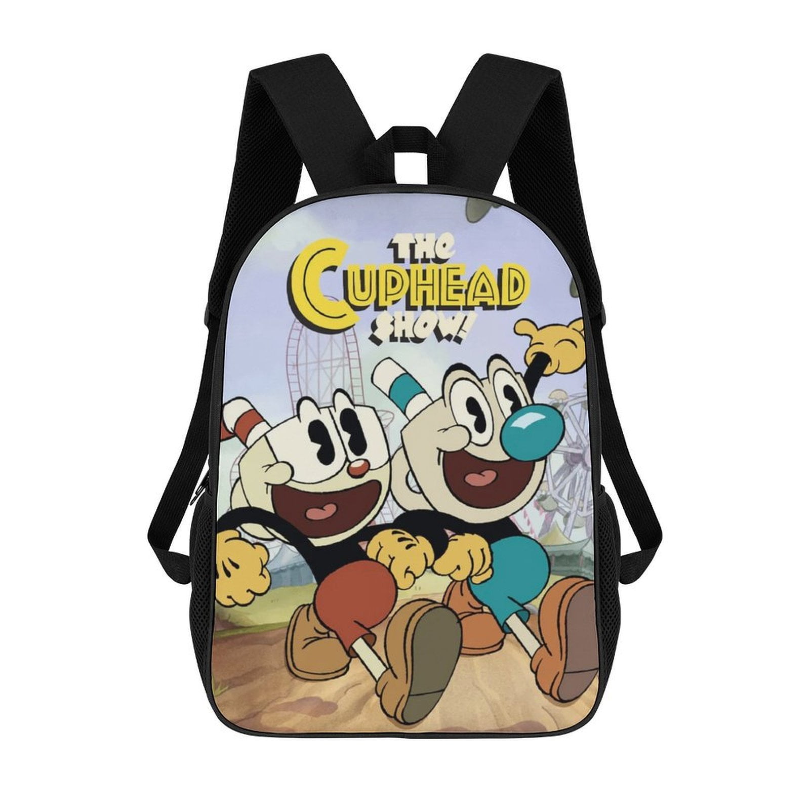 Cuphead Mugman Adventure School Bag Laptop Backpack Casual Shoulders ...