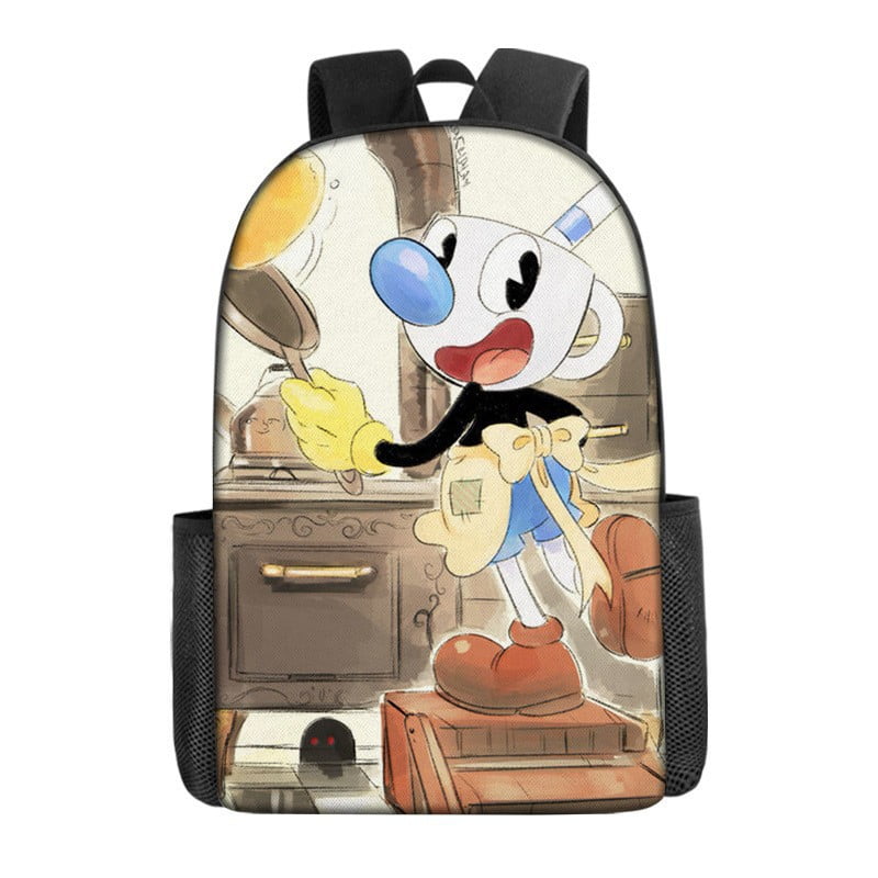 Cuphead Mugman Anime Travel Backpack for Teens/Womens/Mens/ Casual ...